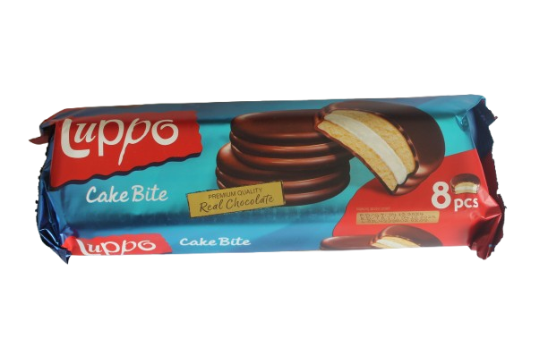 Luppo Cake Bite, Chocolate, 8pcs – Harvesty