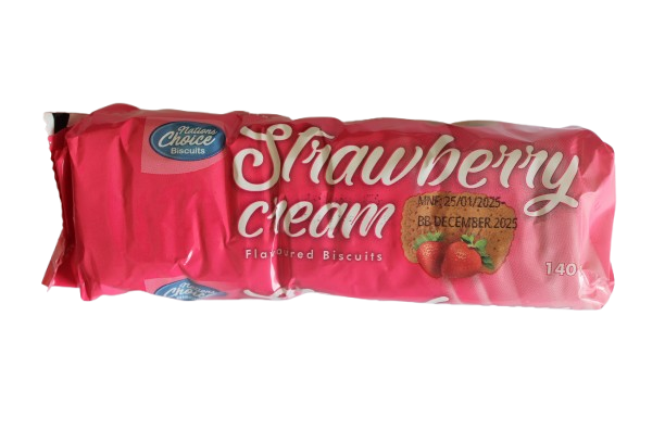 Nations Choice, Strawberry Cream, 140g – Harvesty
