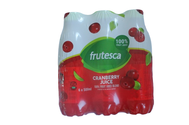 Frutesca Juice, Cranberry, 6 x 500ml – Harvesty
